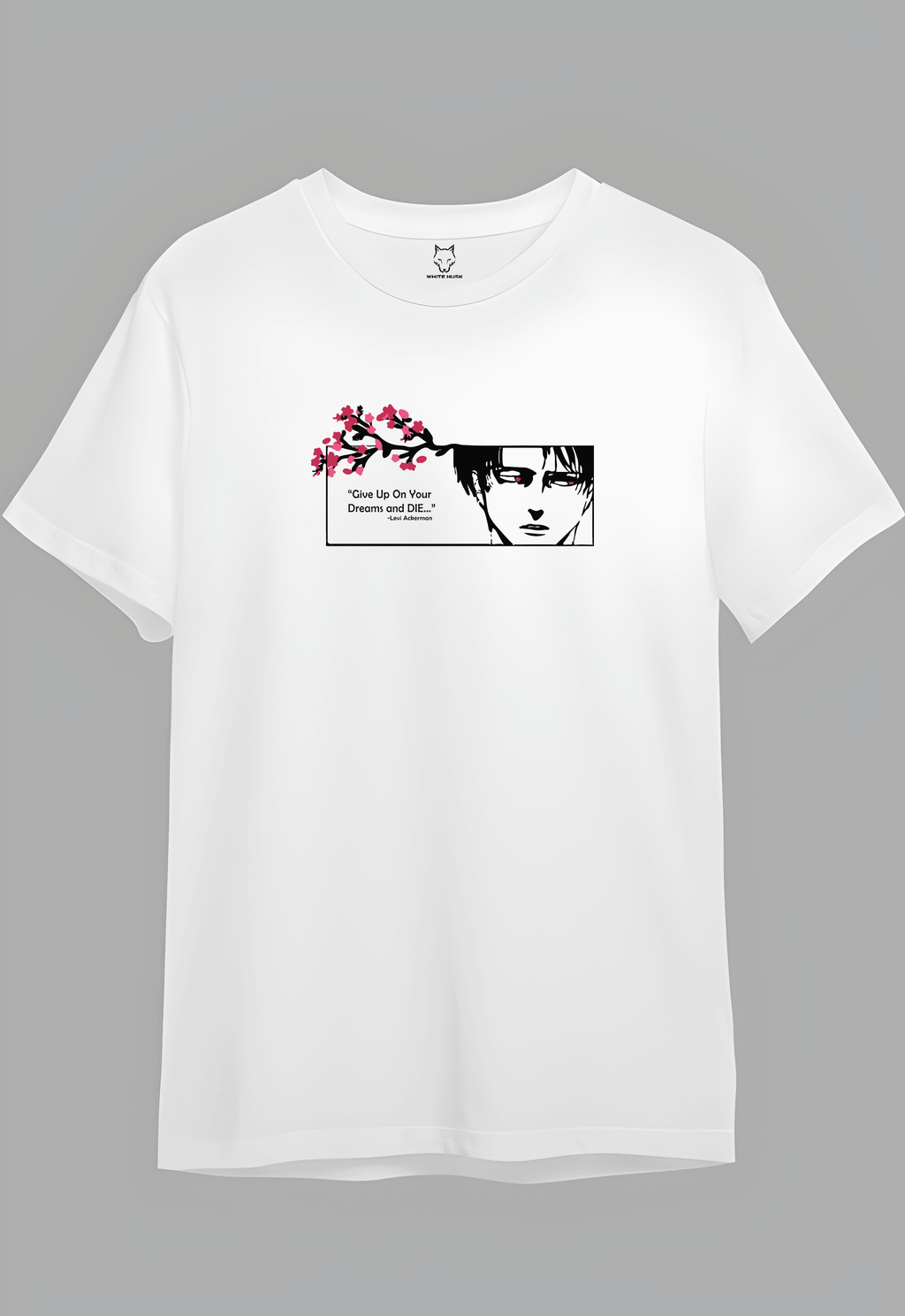 Levi Ackerman Regular Fit Tshirt - Attack On Titan – White Husk