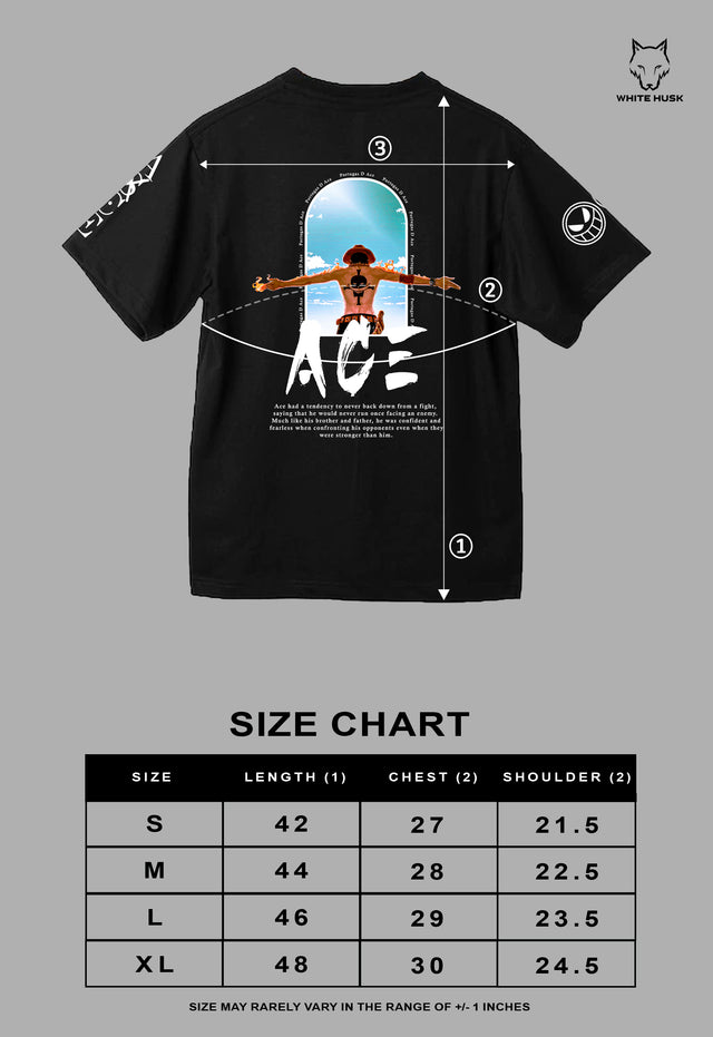 Ace T-shirt One Piece – White Husk