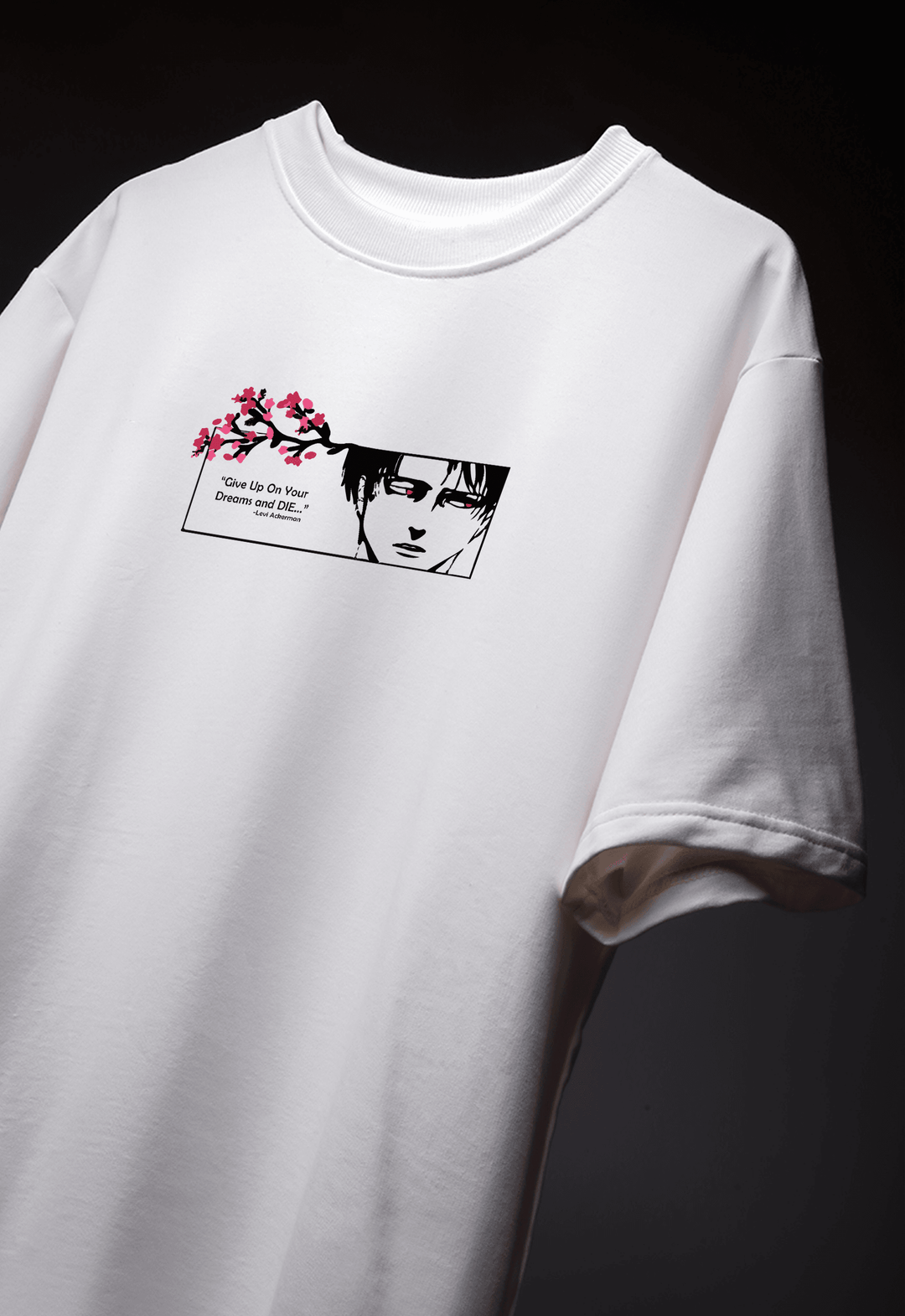 Levi Ackerman Oversized Tshirt - Attack On Titan – White Husk