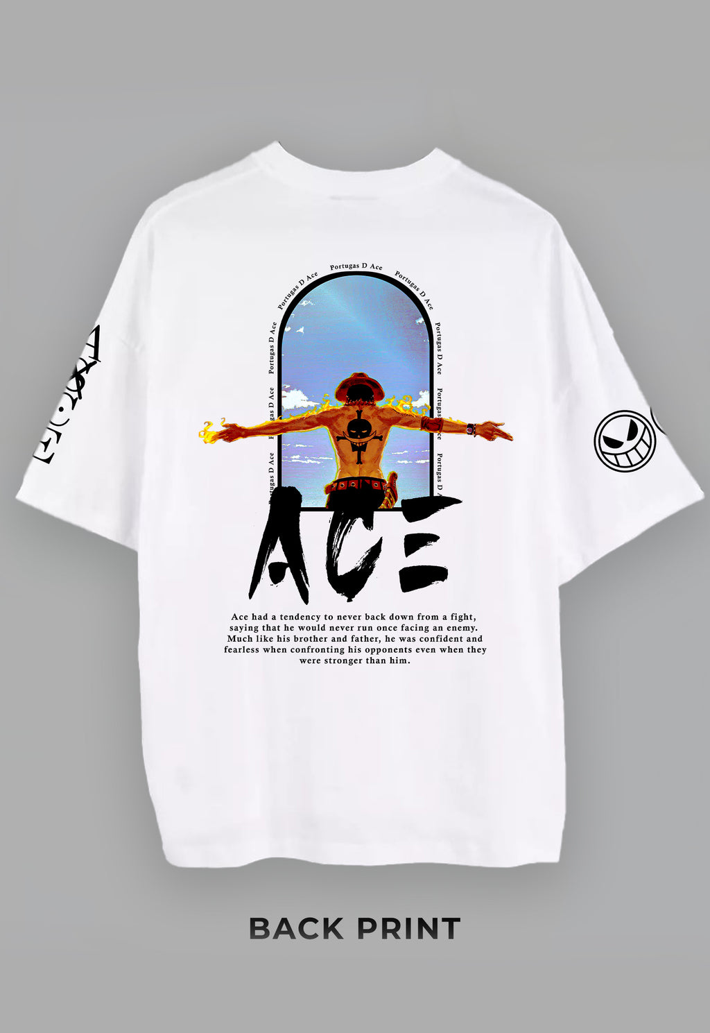 Ace T-shirt One Piece – White Husk