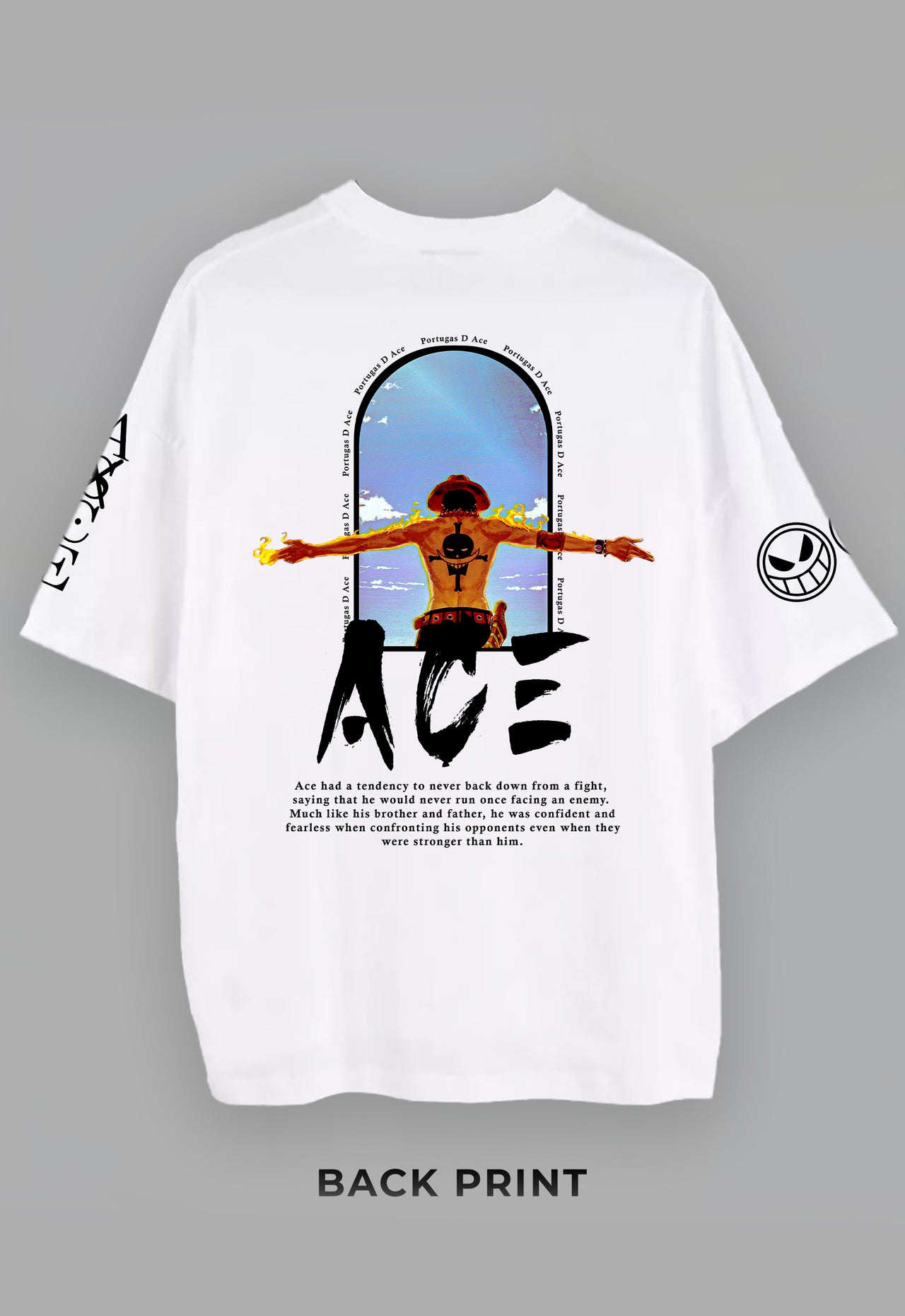 Ace T-shirt One Piece – White Husk